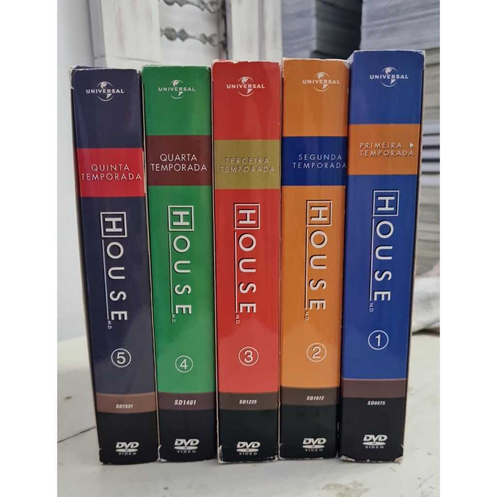 Box Dvds Série Dr House Temporadas 1ª, 2ª, 3ª,4ª e 5° temporadas ( Novas ) Impecaveis | Shopee ...