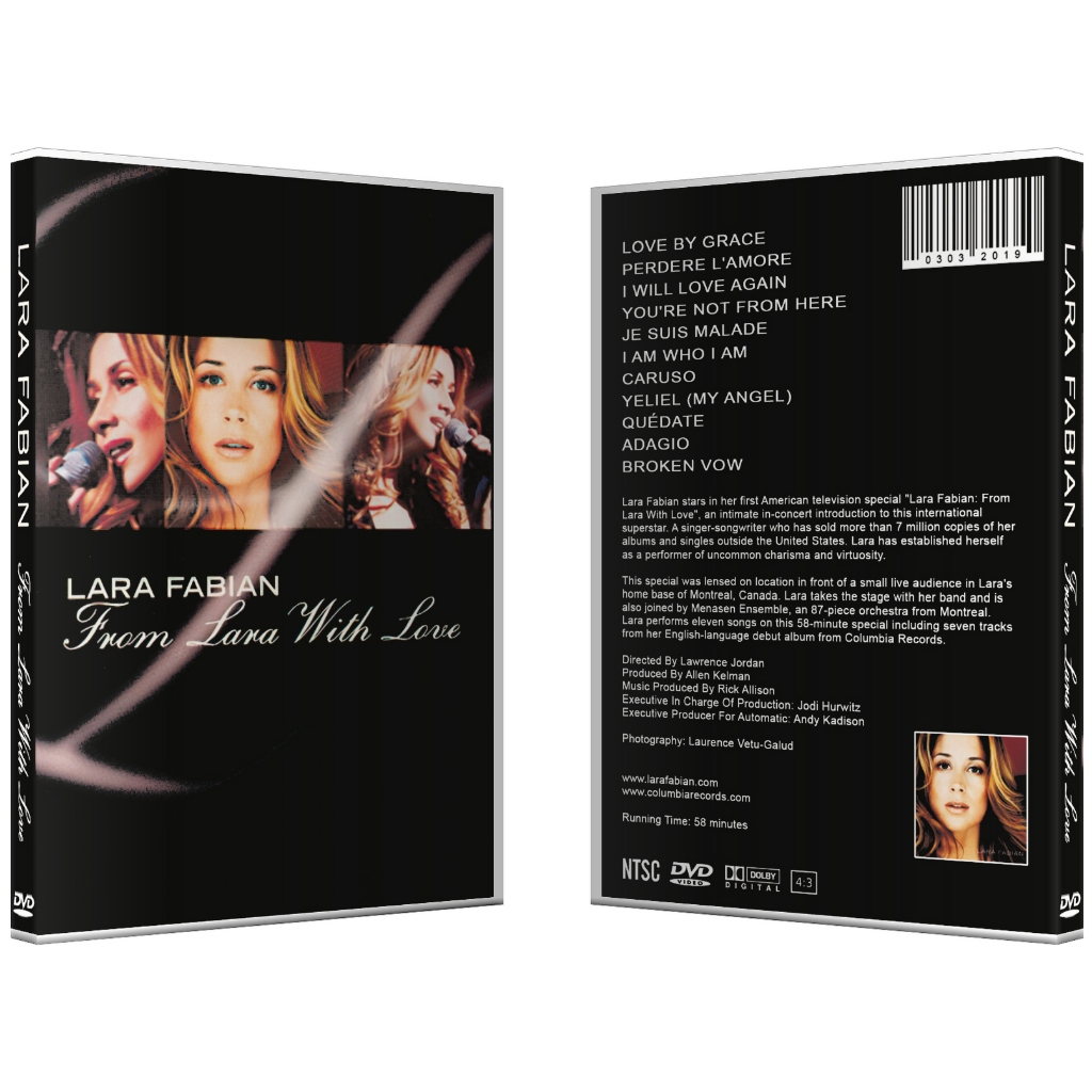 DVD LARA FABIAN - FROM LARA WITH LOVE (fan made) | Shopee Brasil