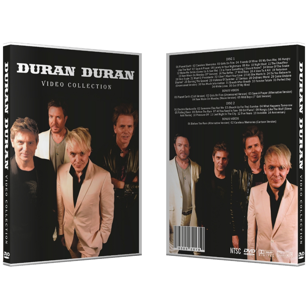 DVD DURAN DURAN - VIDEO COLLECTION (fan made) | Shopee Brasil