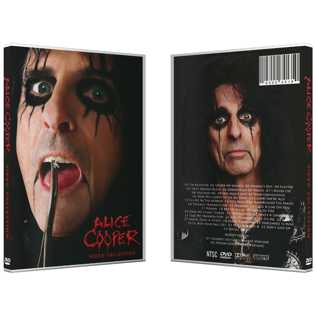 DVD ALICE COOPER - VIDEO COLLECTION (fan made) | Shopee Brasil