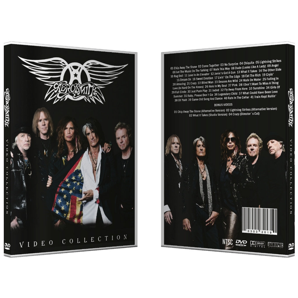 DVD AEROSMITH - VIDEO COLLECTION (fan made) | Shopee Brasil