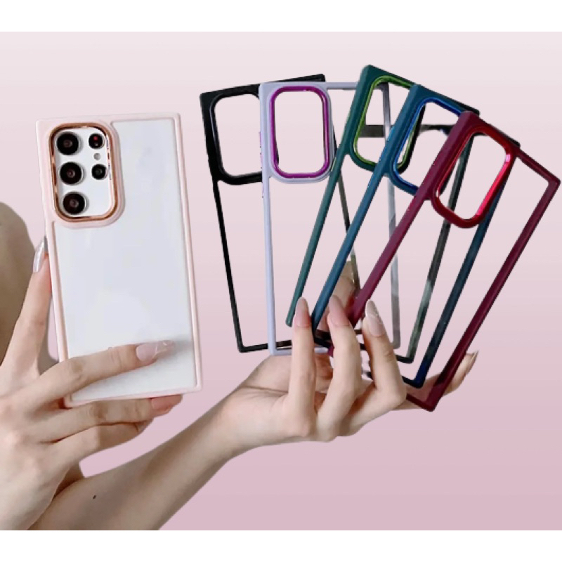 Capa Capinha Acrílico Galvanizada Para Samsung: A34/A54/A53/S20 FE/S21 FE/M53/S23/S23 PLUS/S23 ...