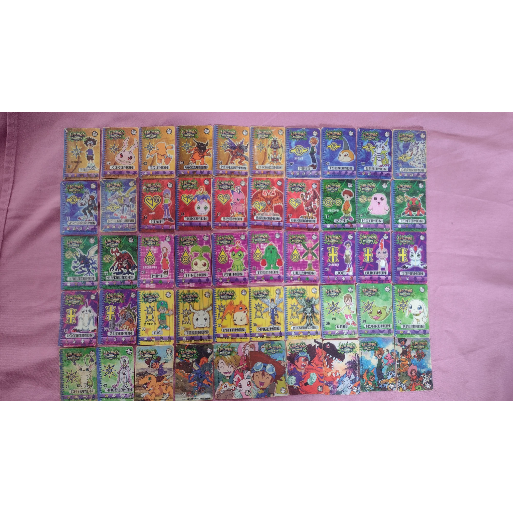 Coleção de cards Digimon Ligmon COMPLETA (Elma Chips) | Shopee Brasil