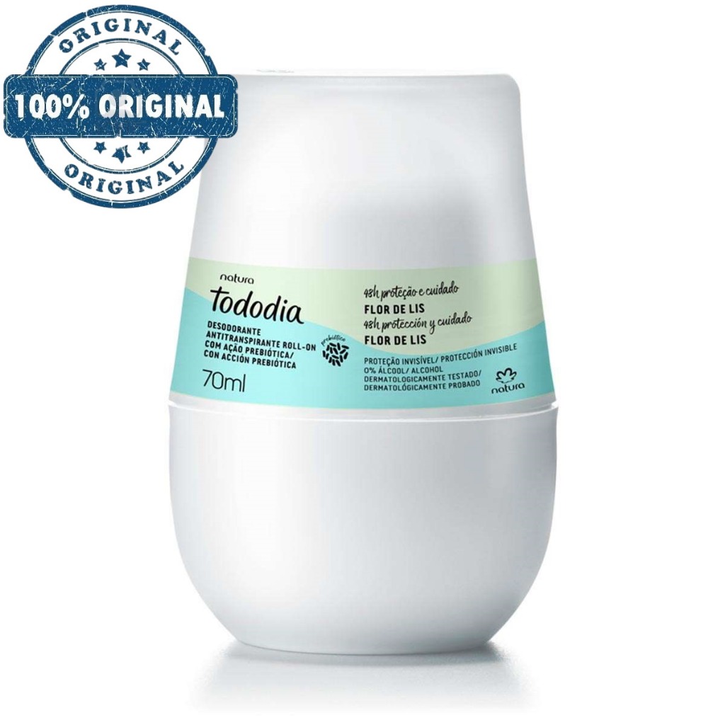 Natura Tododia Desodorante Roll-on Flor de Lis | 70 ml | Shopee Brasil