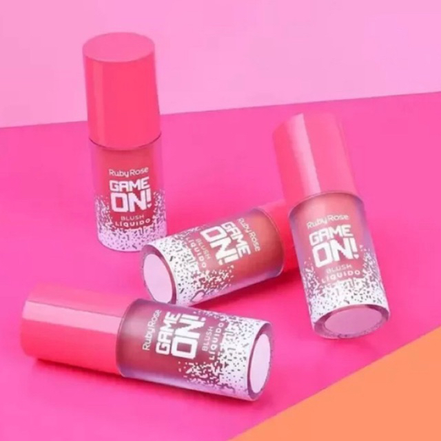 Blush Líquido cremoso Ruby Rose batom frasco blush liquido rose Game On ...
