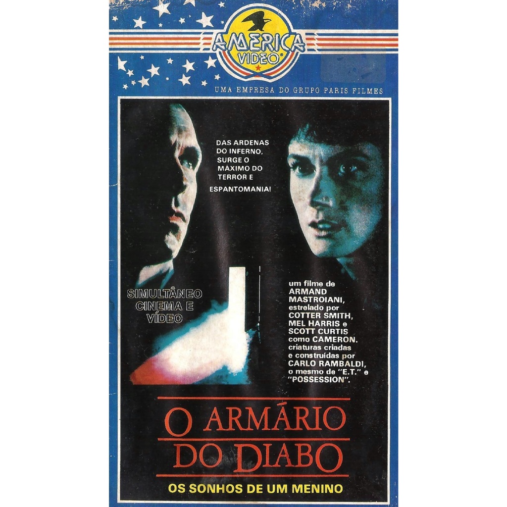 VHS Original: O Armário do Diabo (Tab Hunter, Mel Harris, Gary Hudson ...