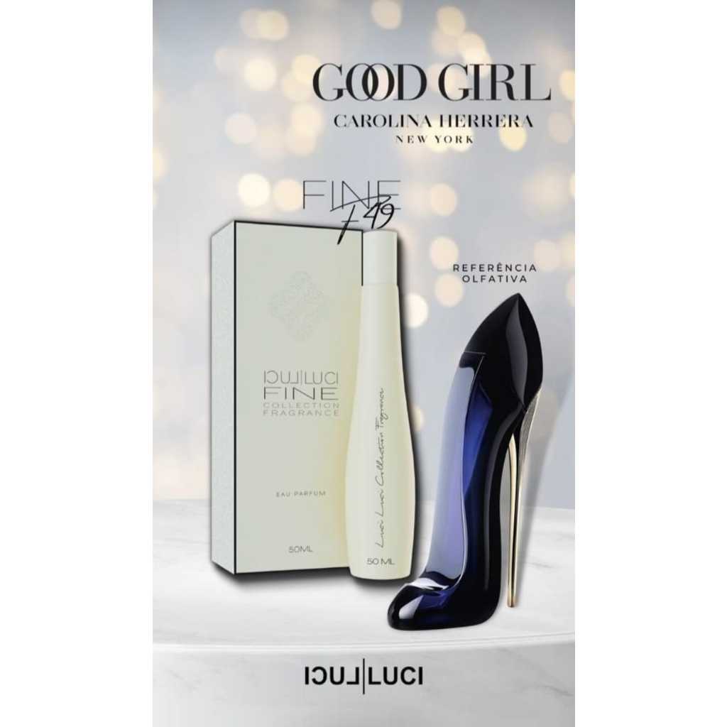 PERFUME IMPORTADO GOOD GIRL F49 / LUCI LUCI (50ML) | Shopee Brasil