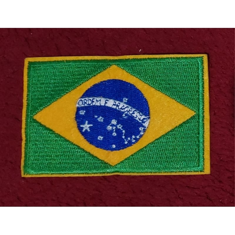 BANDEIRINHA BRASIL BORDADA | Shopee Brasil