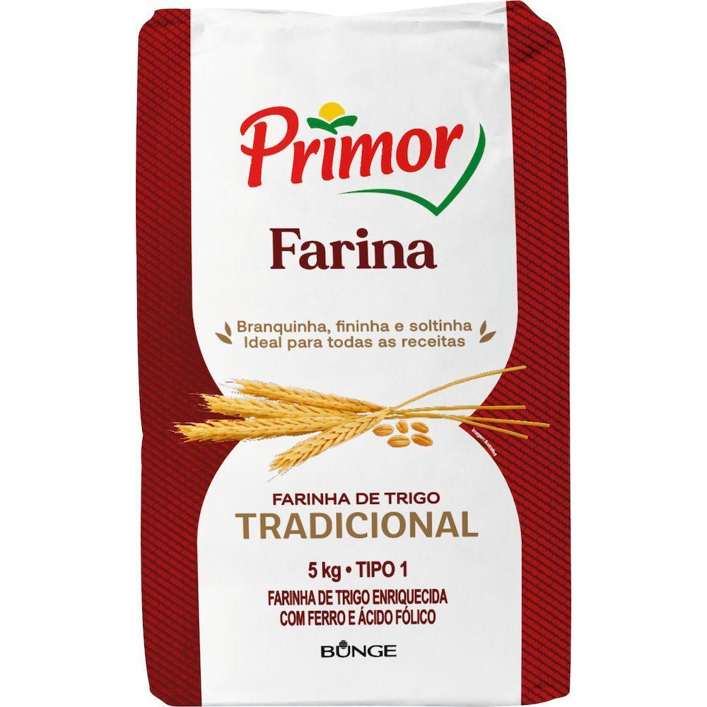 Farinha de Trigo Primor Tradicional Tipo 1 5Kg | Shopee Brasil