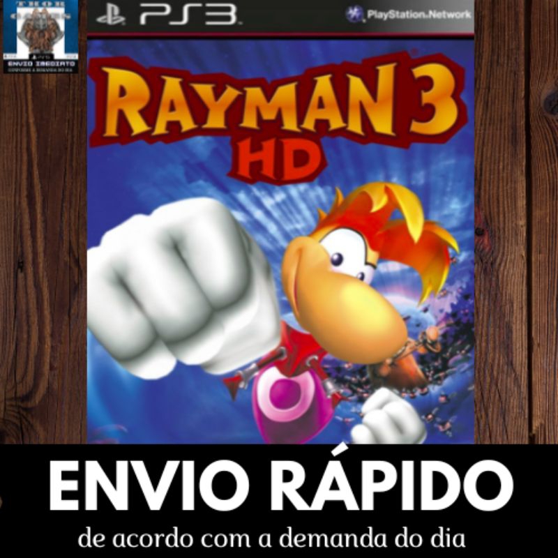 RAYMAN 3 HD Classico Ps2 Jogos Ps3 Playstation 3(PSN) | Shopee Brasil