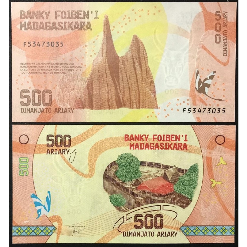Cédula Madagascar 500 Ariary Fe | Shopee Brasil