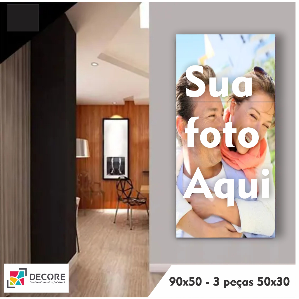 Quadro Personalizado Mosaico Com Foto 90x50 Vertical | Shopee Brasil