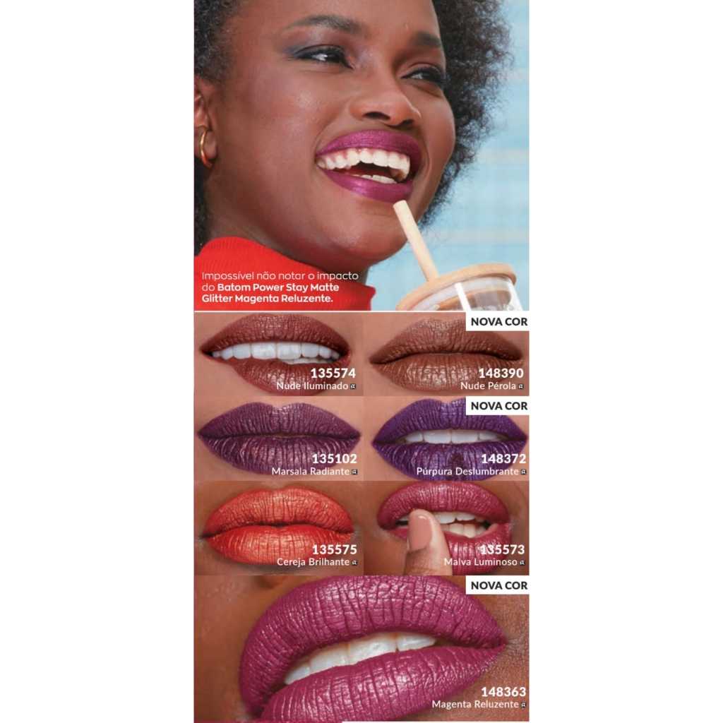 Batom Líquido Matte Effect Avon Power Stay | Shopee Brasil