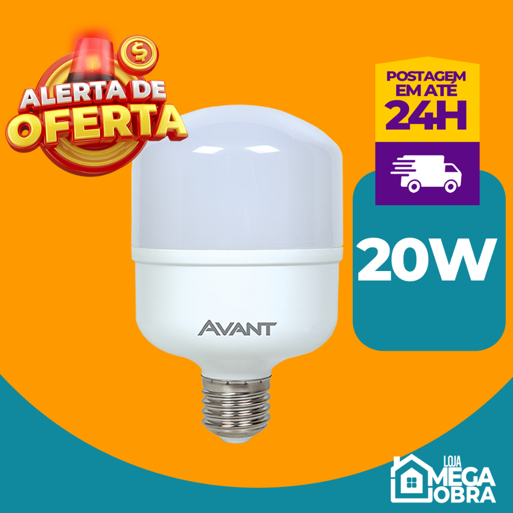 Lâmpada Led T Super Bulbo 20w, 30w, 40w, 50w E27 Bivolt 6500K Branco Frio Alta Potência | Shopee ...
