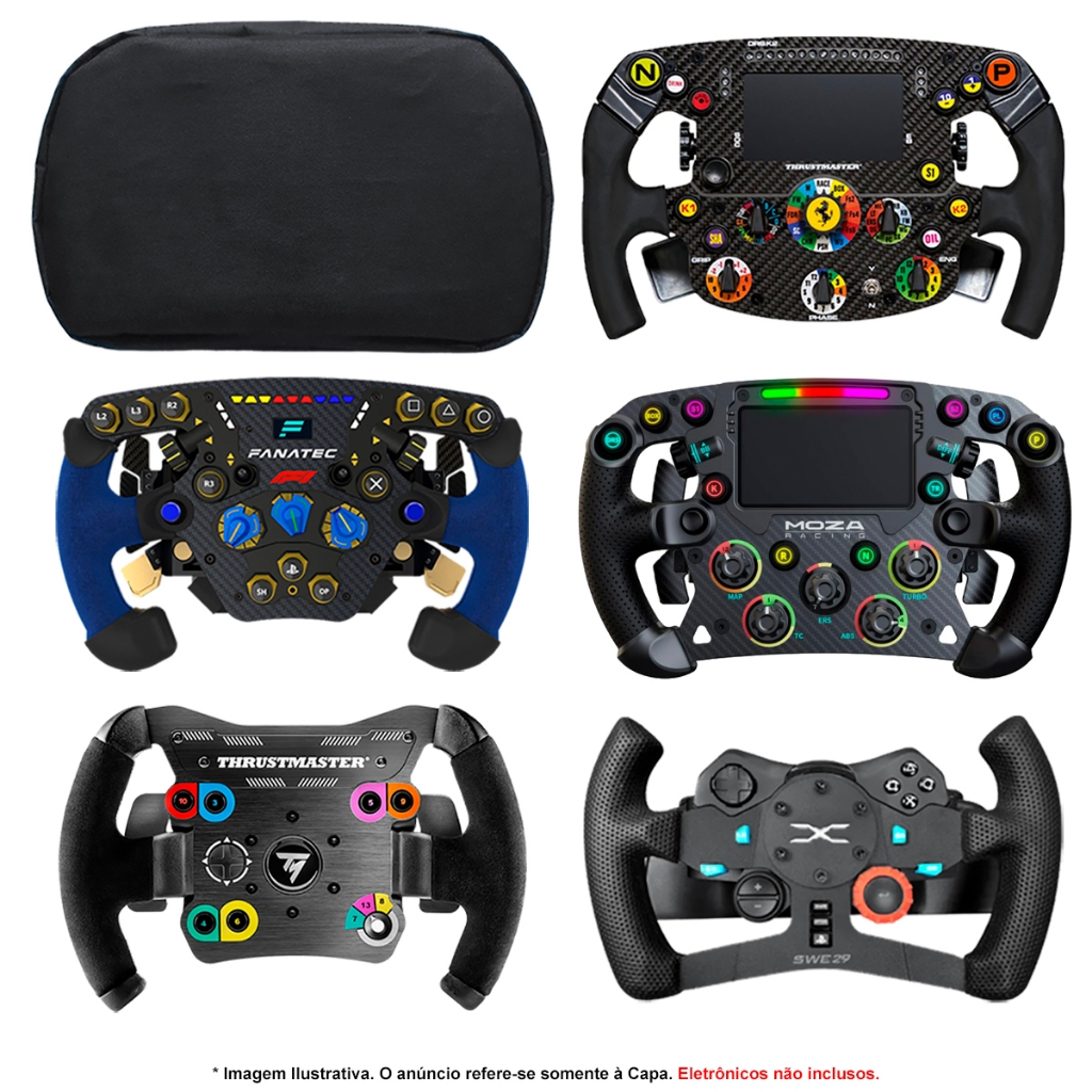 Capa Protetora Antipoeira p/ Add-On - Volante F1 Retangular Logitech ...