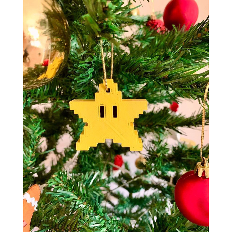 Estrela Super Mario Geek Enfeite Natal | Shopee Brasil