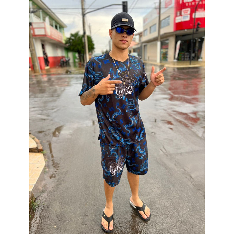 conjunto masculino cyclone | Shopee Brasil