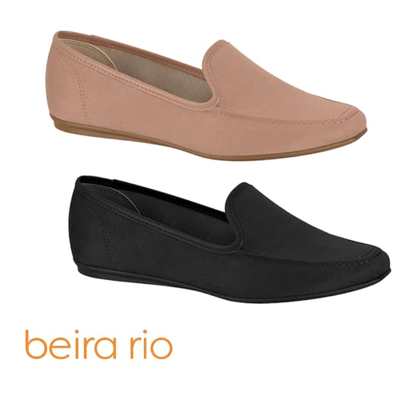 Mocassim Sapatilha Feminina Beira Rio Camurça Ultra Conforto Casual ...