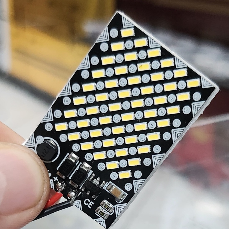 PLACA LED 48 LEDS SCP BIVOLT CARRO CAMINHÃO MOTO | Shopee Brasil