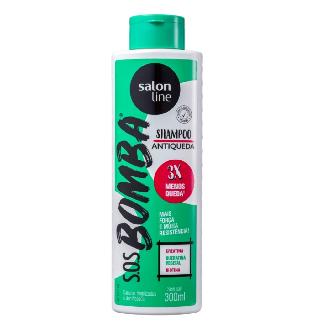 Shampoo Antiqueda SOS Bomba 3X Menos Queda Com Creatina E Queratina ...