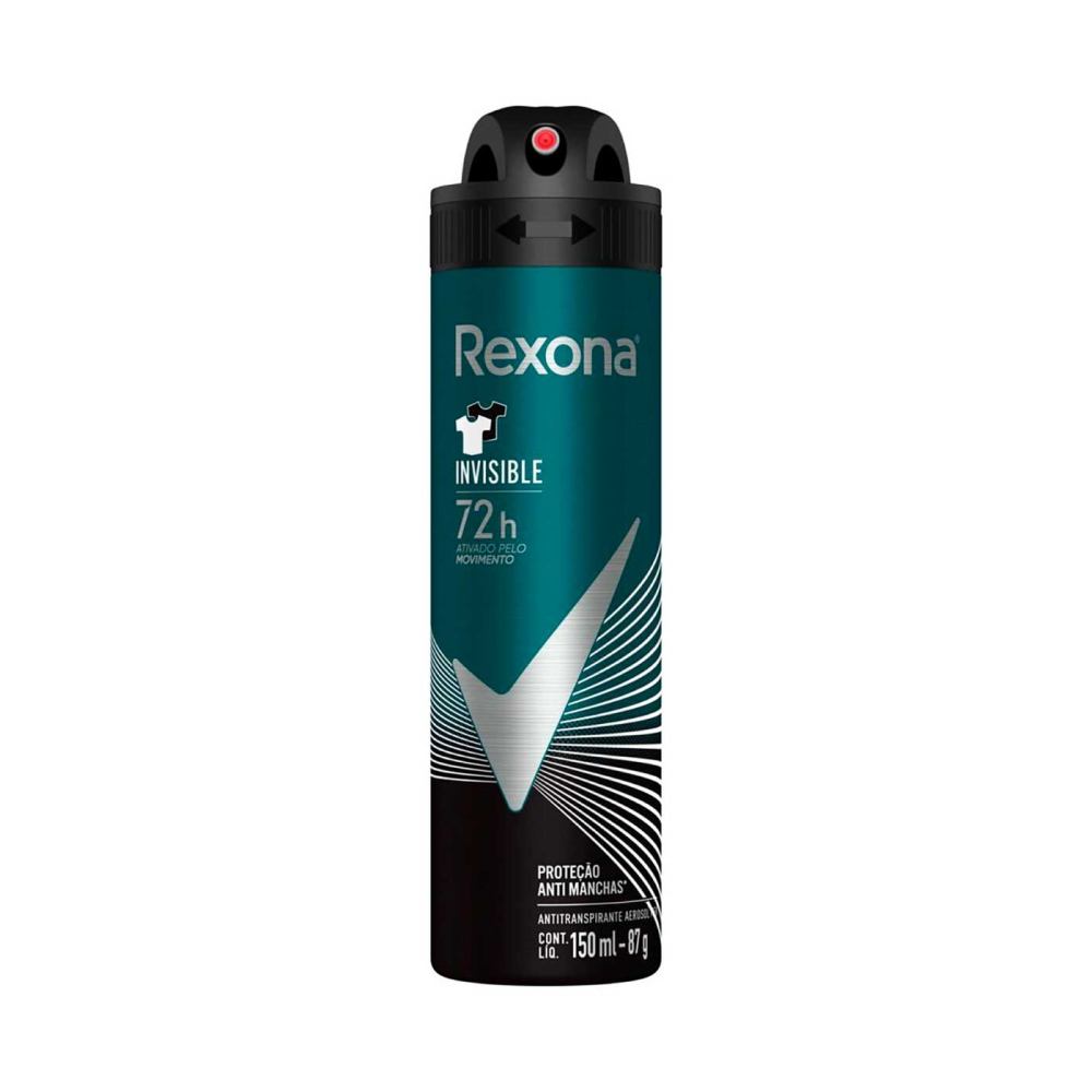 Anti Transpirante Rexona Invisible 150ml | Shopee Brasil