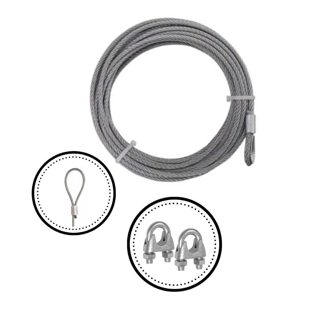 Cabo De Aço P/ Portão Basculante Eletrônico C/ 3 Metros | Shopee Brasil