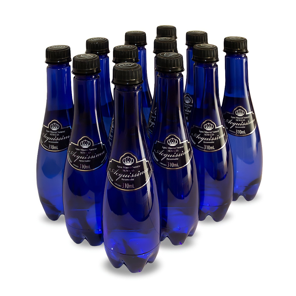 Água Mineral Sem Gás Acquissima Garrafa Azul 310ml Pack 12 Unidades ...