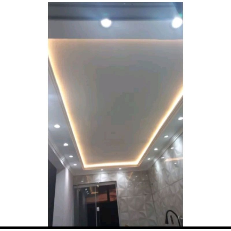 Sanca de isopor luz spot e fita de led. Unidade | Shopee Brasil