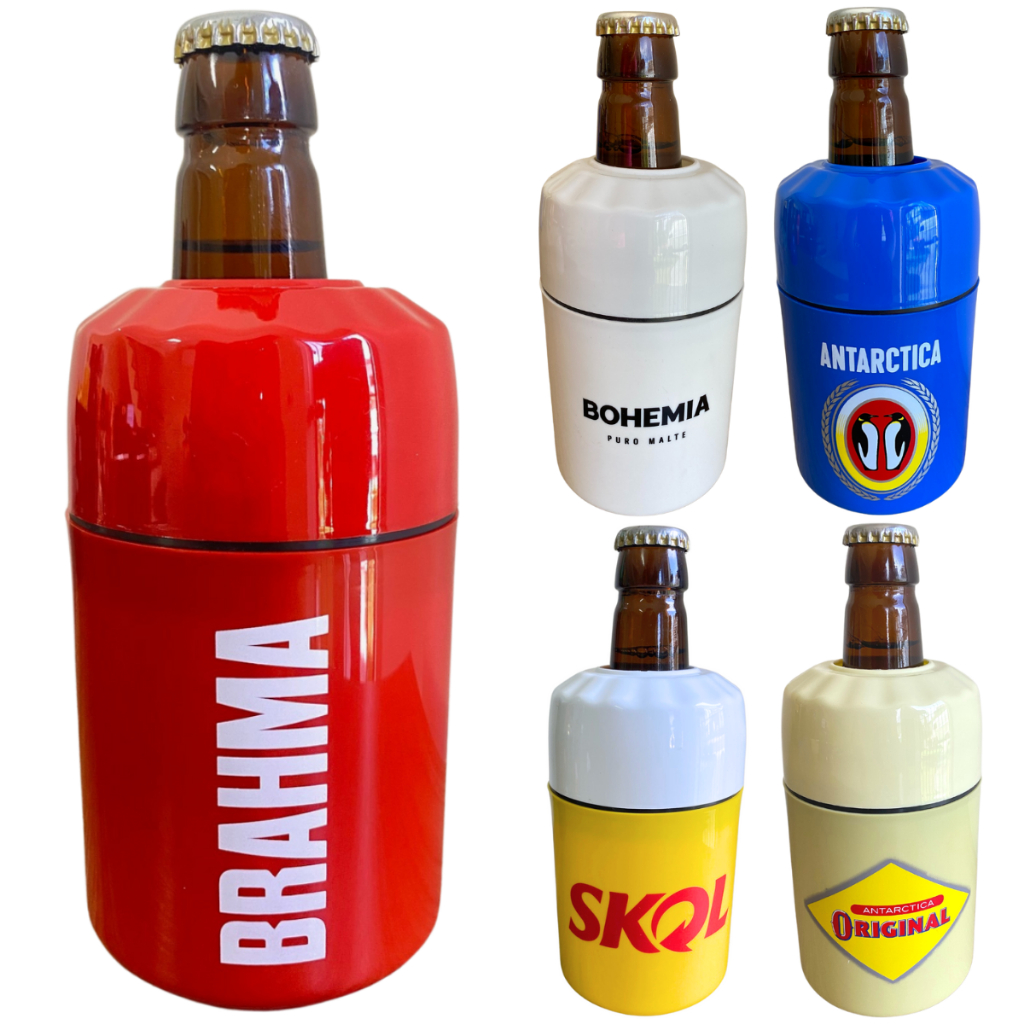 5 Porta Lata Cerveja 350ml Litrinho 300ml Suporte Termico Barrigudinha ...