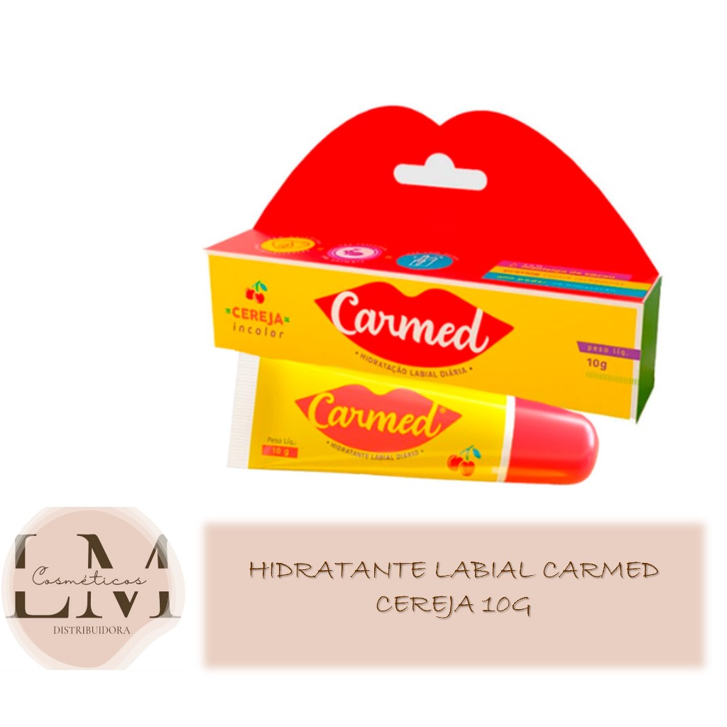 Hidratante Labial Carmed Cereja 10g | Shopee Brasil