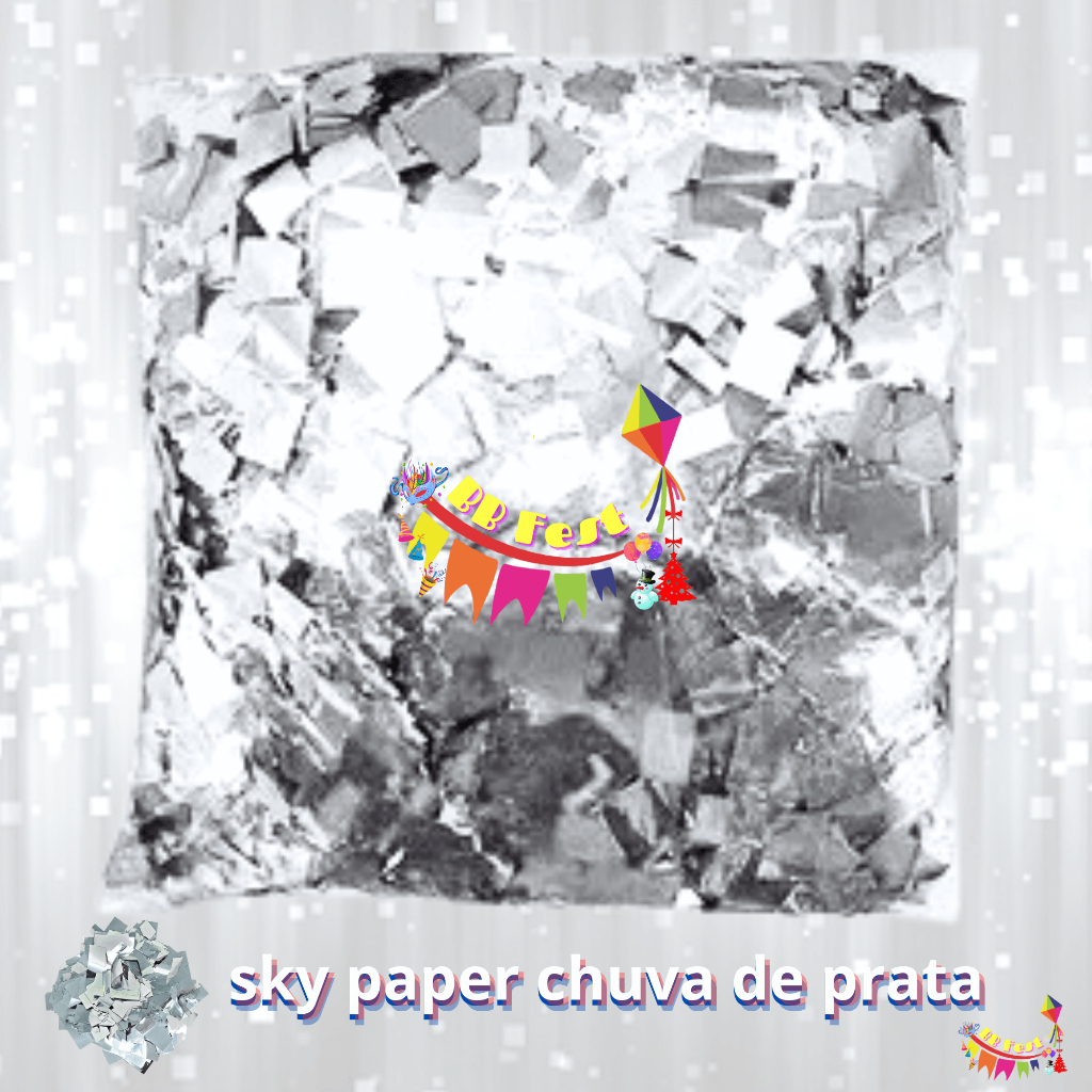 Papel Picado Chuva de Prata Sky Paper | Shopee Brasil