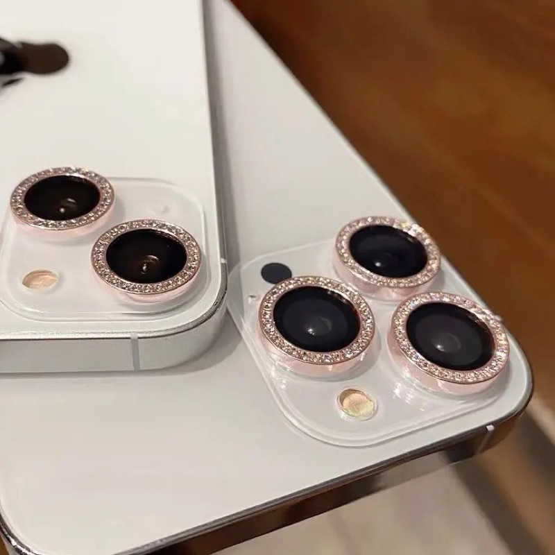 Kit Película Protetora De Câmera Diamante Brilhante Para Iphone 15 15