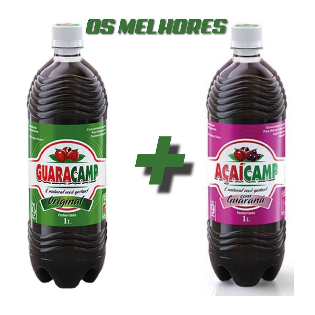 GUARANÁ NATURAL GUARACAMP GUARANÁ E CAMP AÇAÍ XAROPE CONCENTRADO ...