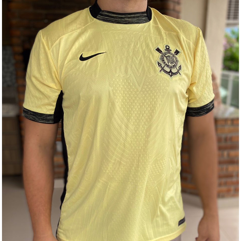 Camisa Corinthians Amarela Uniforme III Entrega imediata Qualidade ...