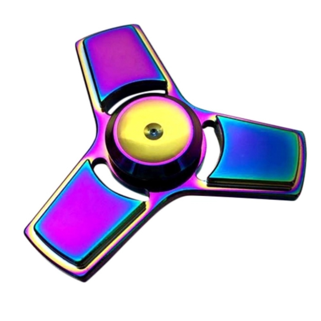 Fidget Hand Spinner Metal Anti Stress Multicolorido Dos Raros ...