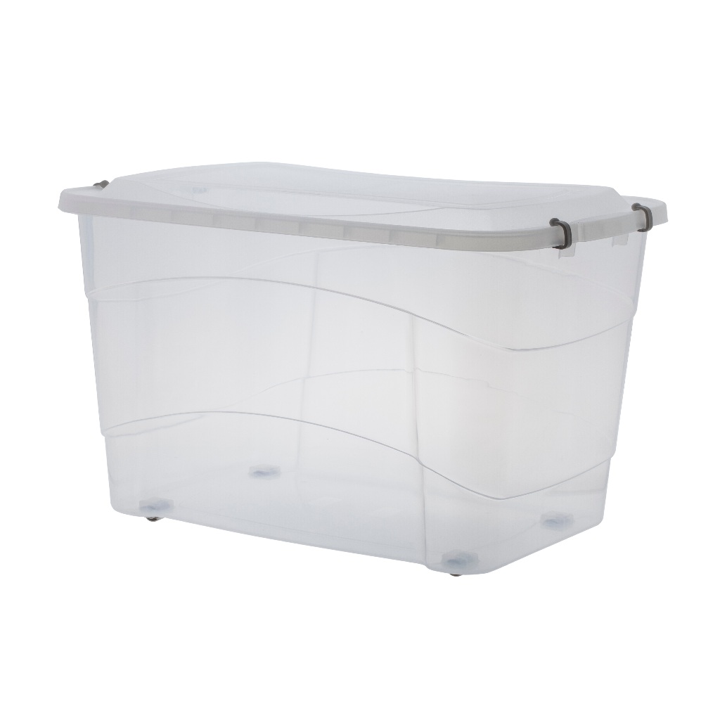 Caixa organizadora 150 litros com rodinhas transparente com trava ... Caixa organizadora 150 litros com rodinhas transparente com trava ...