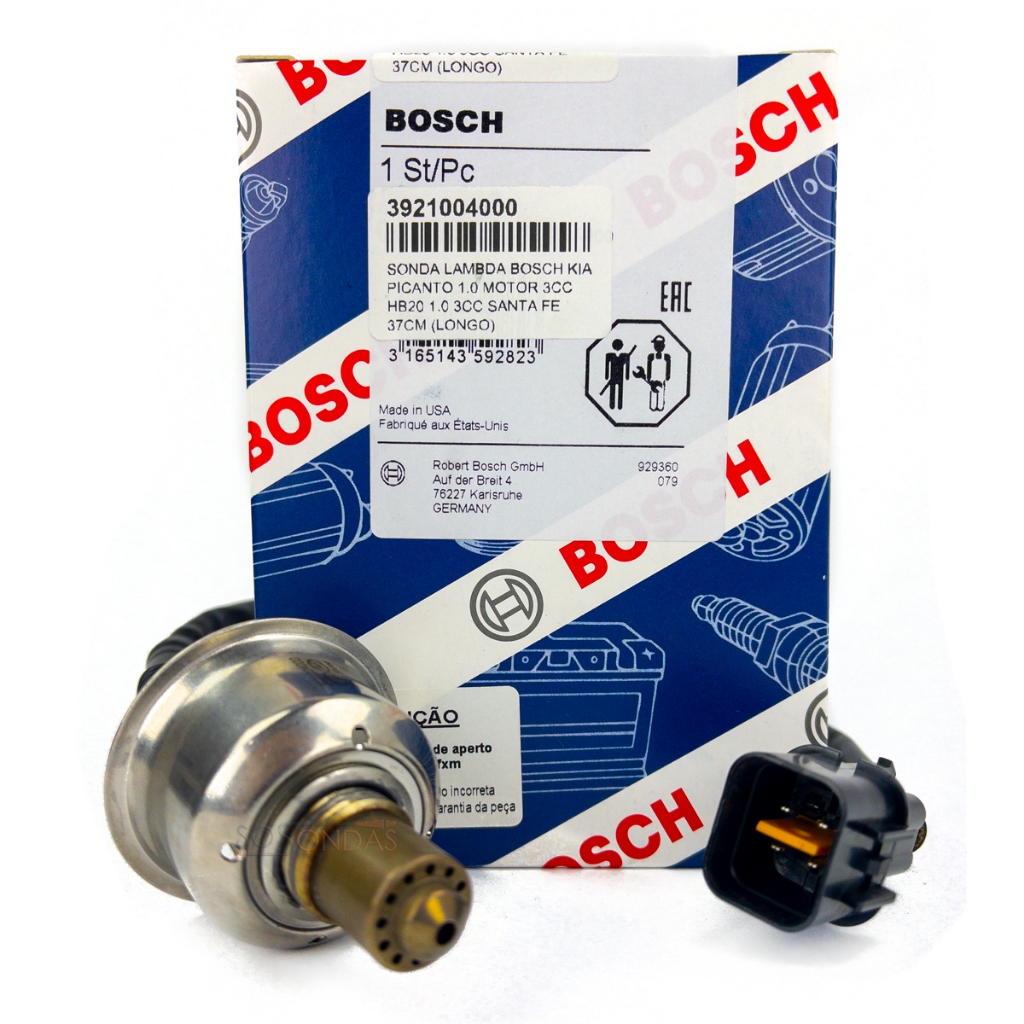 Sonda Lambda Original Bosch Hyundai HB20 / Kia Picante 1.0 3cc - 3921004000 | Shopee Brasil