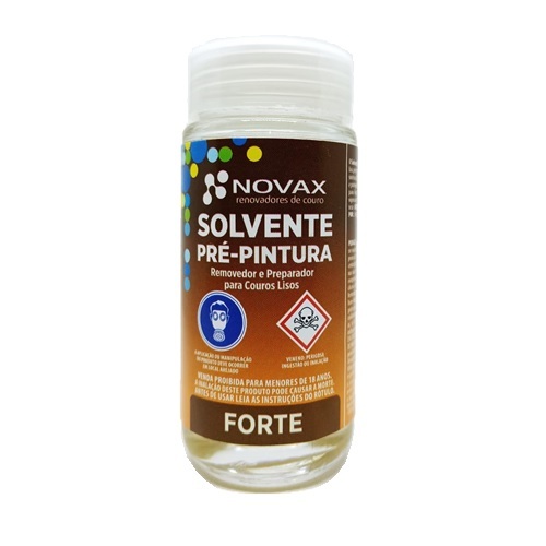 Solvente pré pintura forte para couros lisos Novax 90 ml | Shopee Brasil