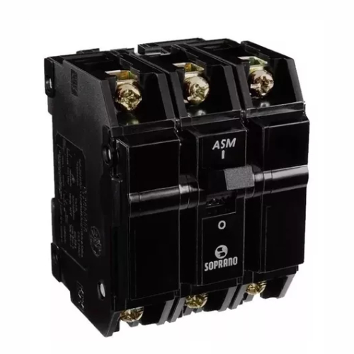 Disjuntor Nema preto 3p Tripolar de 30a Soprano | Shopee Brasil