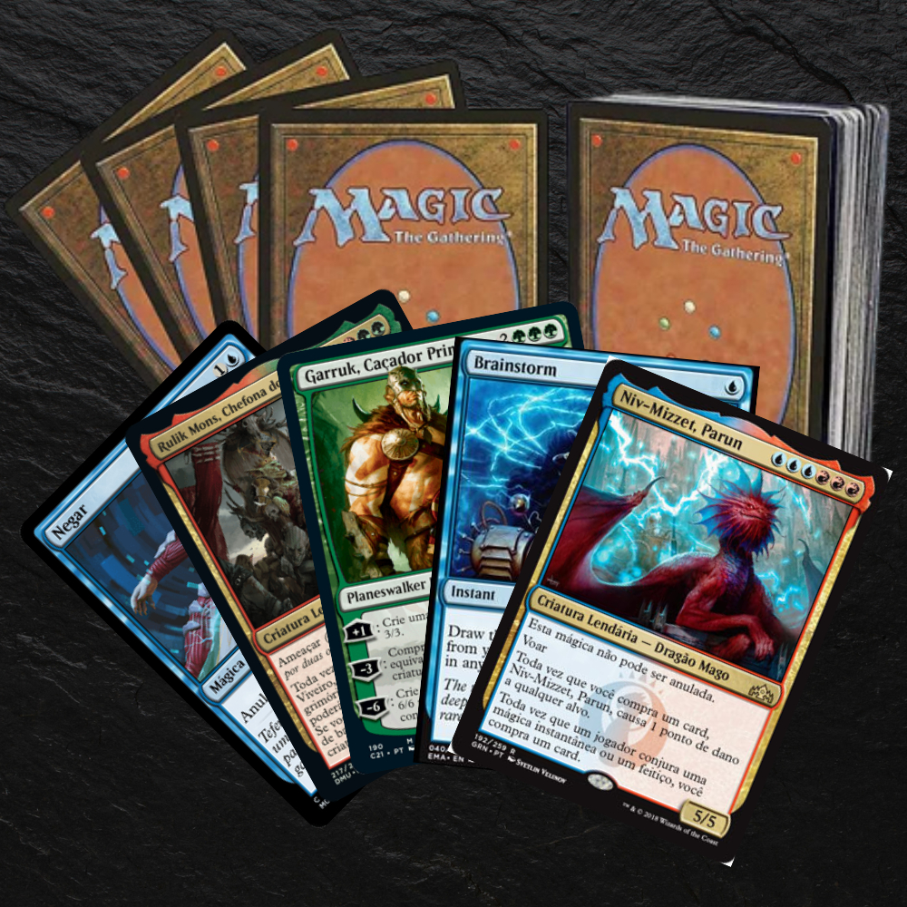ORIGINAL - Lote de 200 cartas ALEATÓRIAS Magic the Gathering | Shopee ...