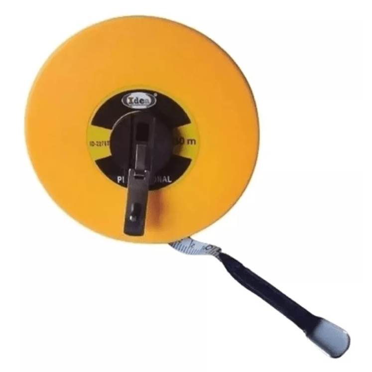 Trena Fita Métrica 50 Metros Fibra De Vidro Profissional | Shopee Brasil