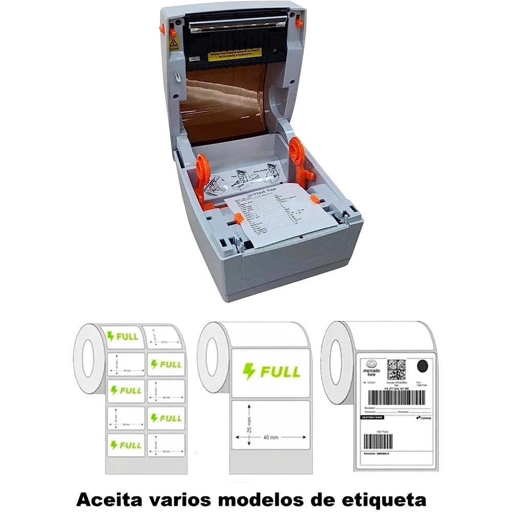 Impressora De Etiquetas Térmica Tomate Para Código De Barras MDK-006 | Shopee Brasil