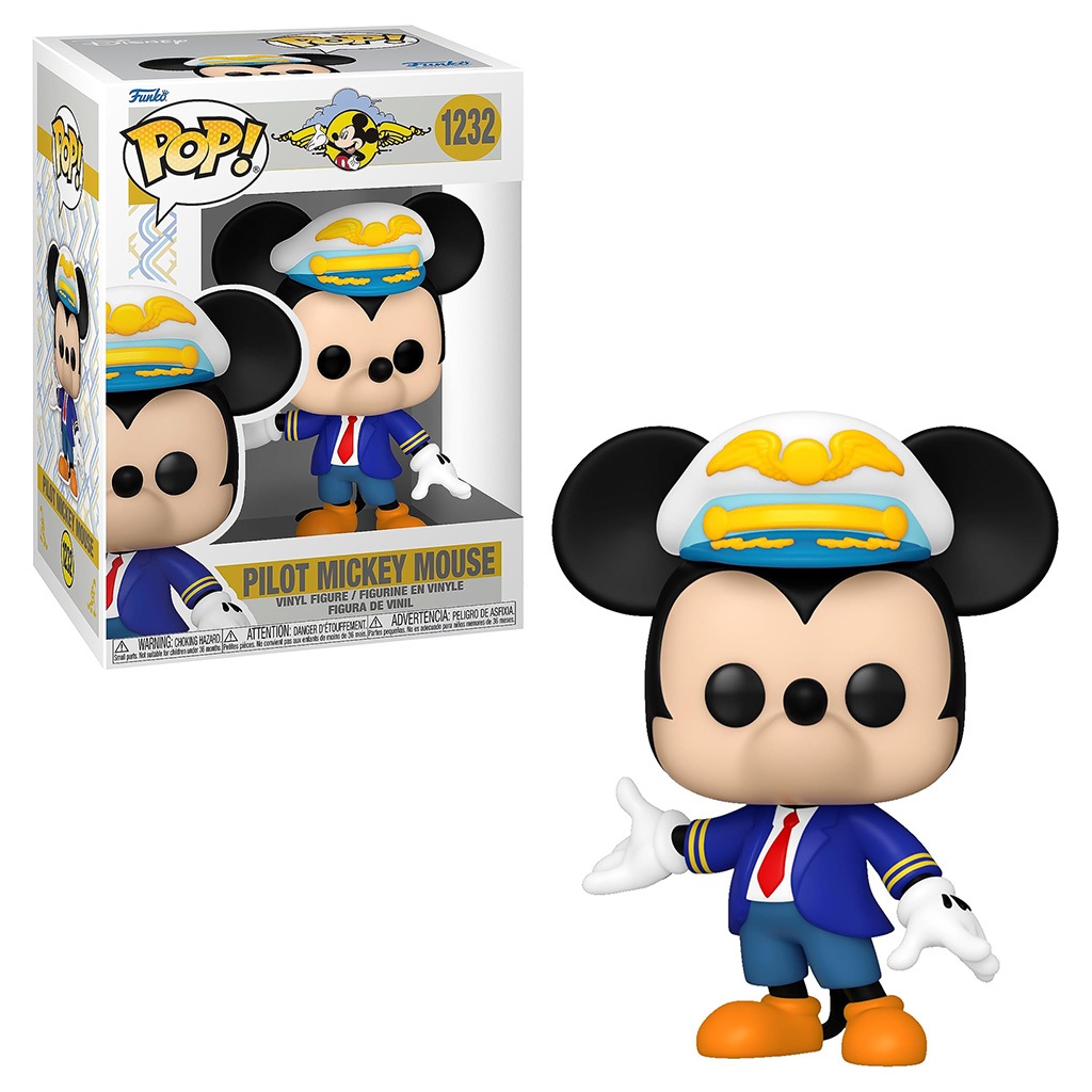 FUNKO POP DISNEY EXCLUSIVE - PILOT MICKEY MOUSE 1232 NOVO ORIGINAL ...