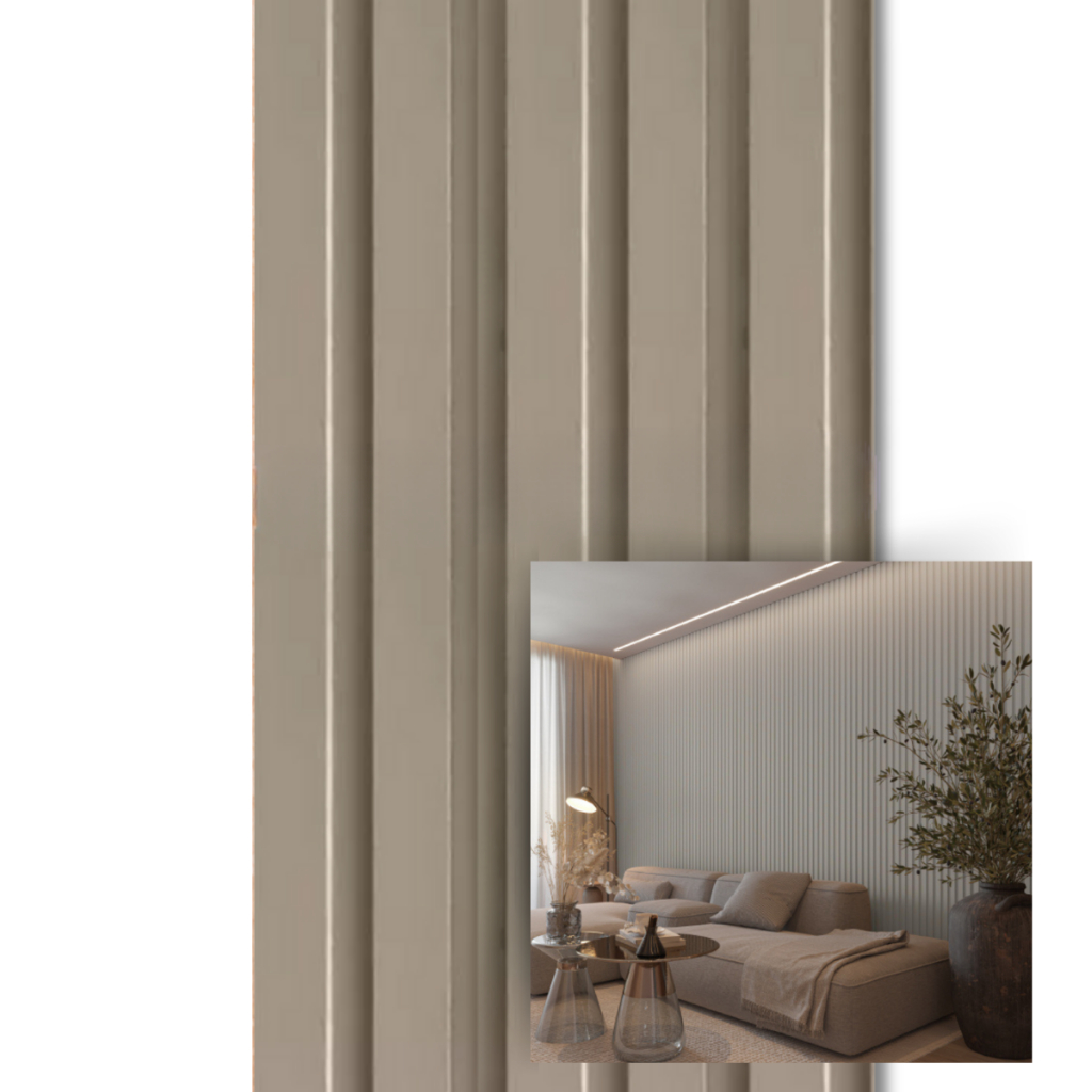 Painel Ripado Revestimento Fendi Mdf Genuíno 90cm X 55cm - Desconto no ...