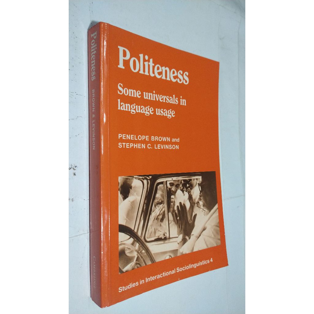 LIVRO - Politeness: Some Universals in Langueage Usage - Penelope Brown ...