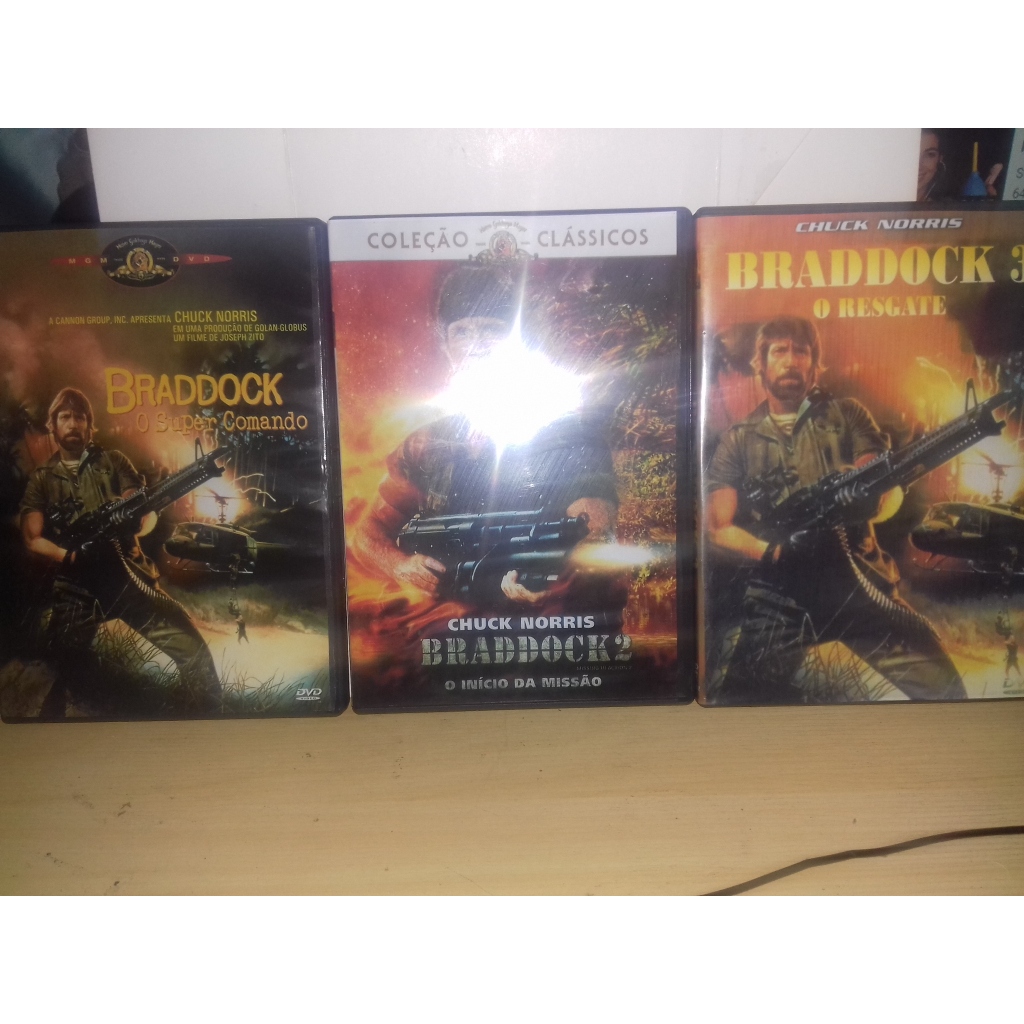 DVD Coleção Braddock (03 Filmes) Dual Áudio/Dublado HD1080p | Shopee Brasil