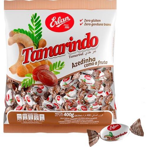 Bala Tamarindo Erlan 400g | Shopee Brasil