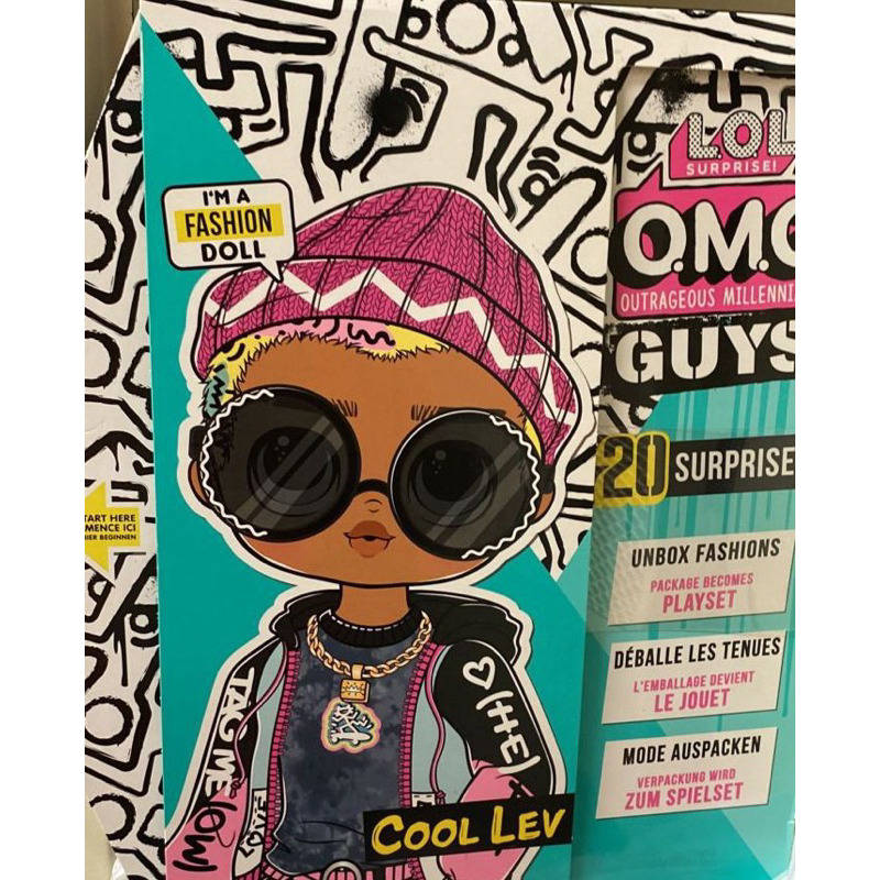 Lol Surprise Omg Guys Fashion Cool Lev Com 20 Surpresas | Shopee Brasil