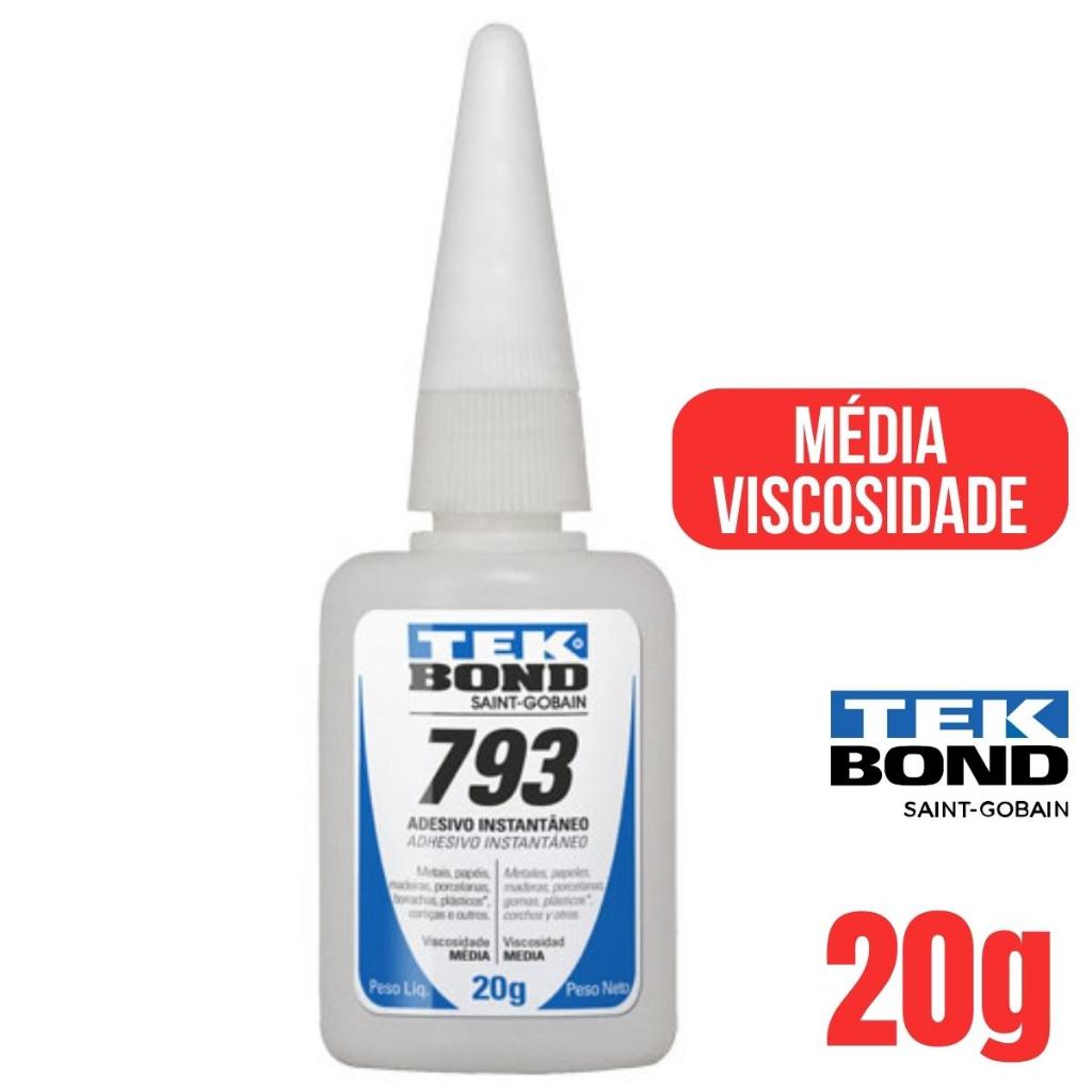 Tekbond Super Cola Instantanea 793 Adesivo 20g Media Viscosidade Cola ...