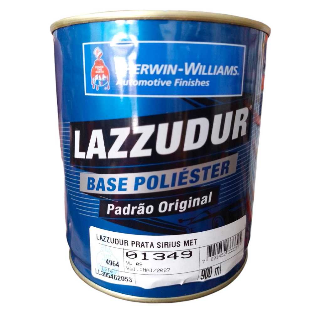 TINTA POLIESTER PRATA SIRIUS MET 900ML VW GOL VOYAGE FOX SAVEIRO ...